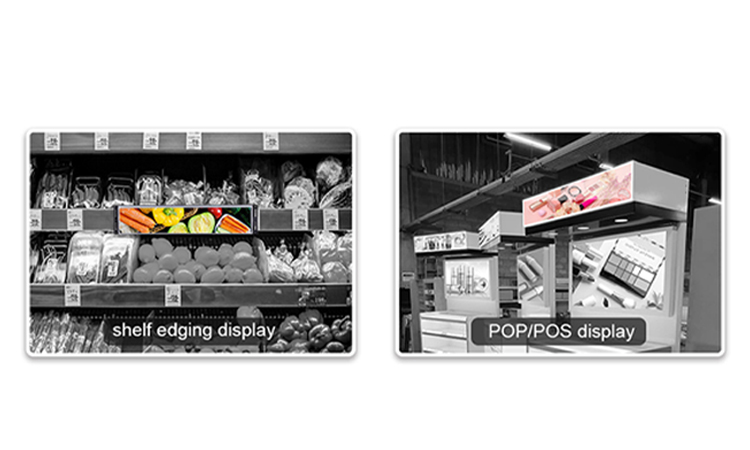 24 inch electronic shelf display, shelf edge lcd screen manufacturer ...